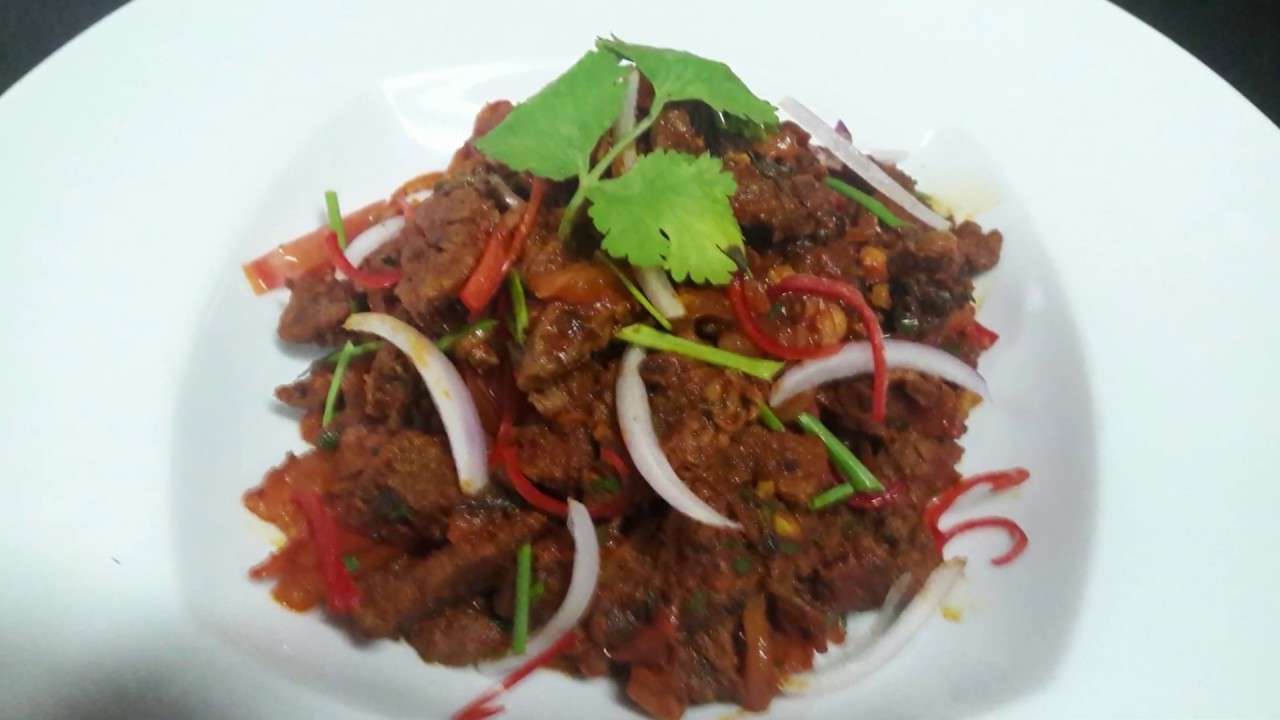 Beef Chili Dry Recipe | How To Make Restaurant Style Food - chef style ...