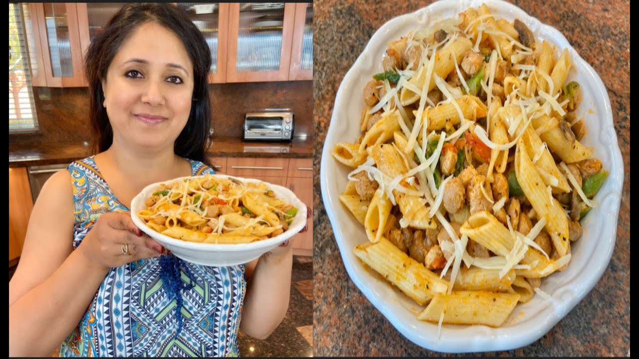 Soya Pasta Recipe | How to make Soya Pasta | Chili Garlic Soya Pasta ...