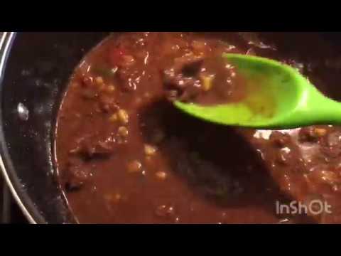 Homemade Smoky Chili with Goat meat - Chili Chili