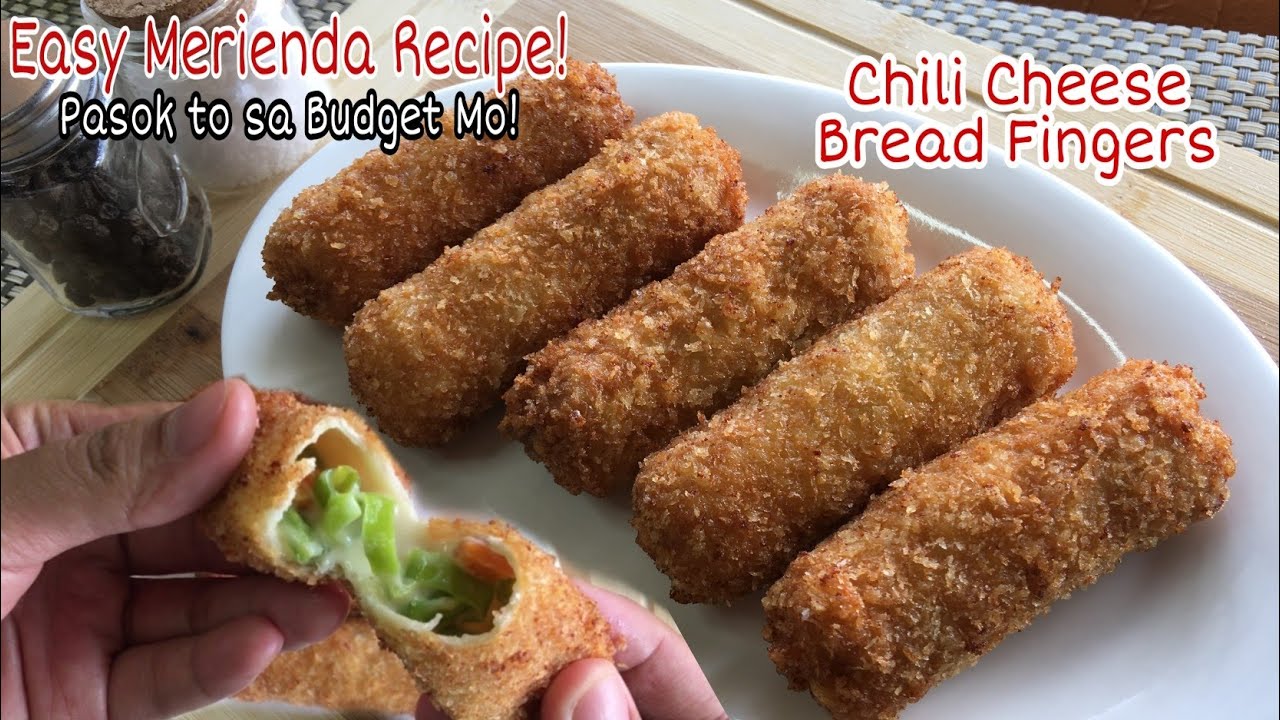 Pasok to sa Budget Mo! | CHILI CHEESE BREAD FINGERS | EASY MERIENDA ...