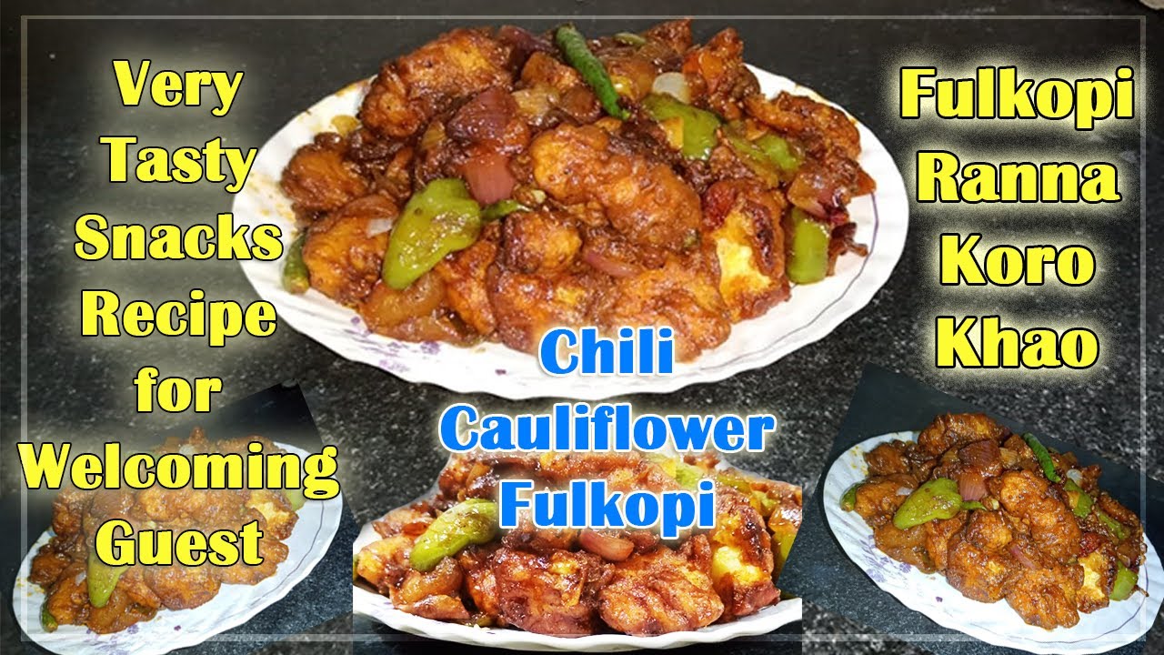 Chili Gobi |Chili Cauliflower | Chilli Gobi Indo-Chinese Recipe - Chili ...