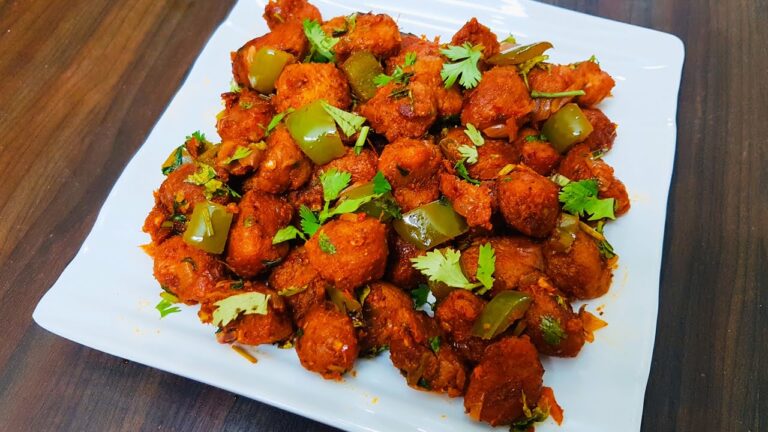Soyabean Chilli Recipe | Soya Chilli | Soya Manchurian Recipe | Soya ...