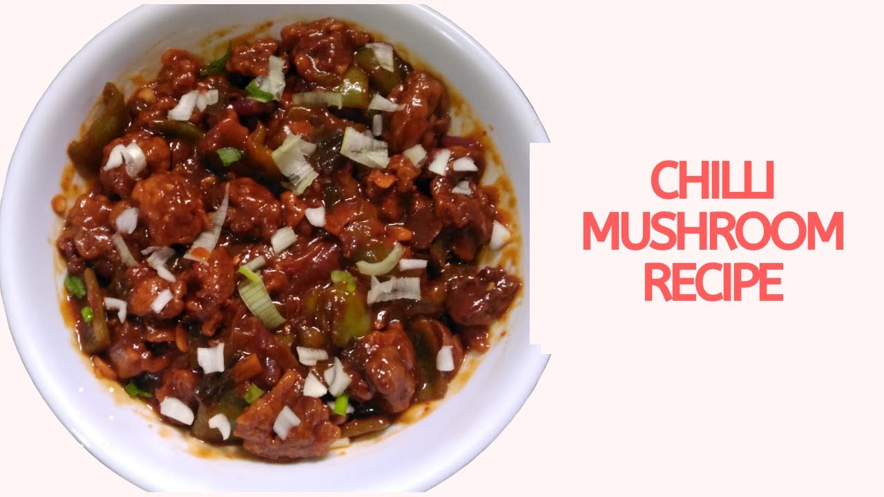 Chilli mushroom Restaurant style ! Mushroom chilli Recipe - Chili Chili