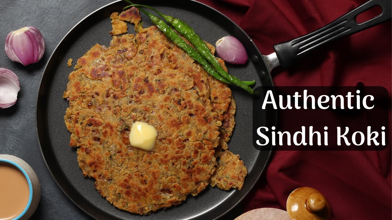 सिन्धी कोकी | Authentic Sindhi Koki Recipe | Masala Roti With Onions ...