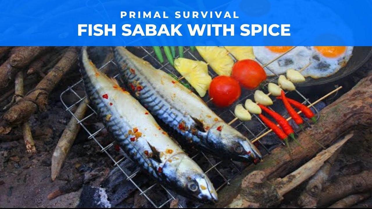 ASMR Cooking Fish Sabak with Spice Recipe Chili Sauce eating Delicious ...