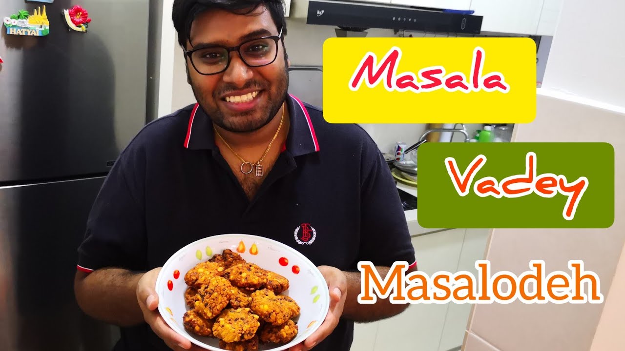CARA BUAT MASALA VADEY [MASALODEH] VADAI | WADAI - How to make [Vegan ...