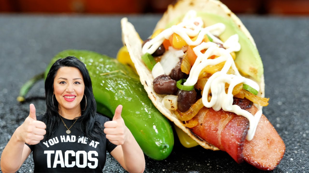 Bacon Wrapped Sonora Style Taco Dogs - Chili Chili