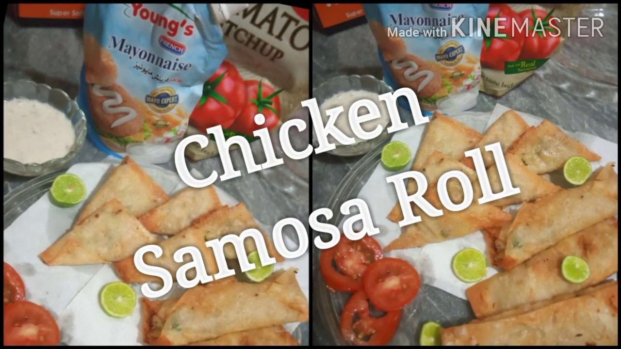 Chicken Samosa Roll Recipe by Cooking with White Chili /Easy and simple ...