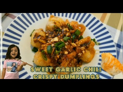 CRISPY DUMPLINGS WITH SWEET CHILI GARLIC SAUCE ~ RECIPE - Chili Chili