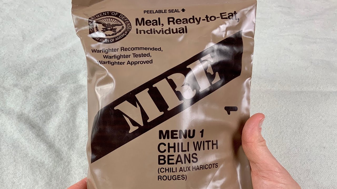 MRE Menu 1 Chili with Beans (2018) - Chili Chili