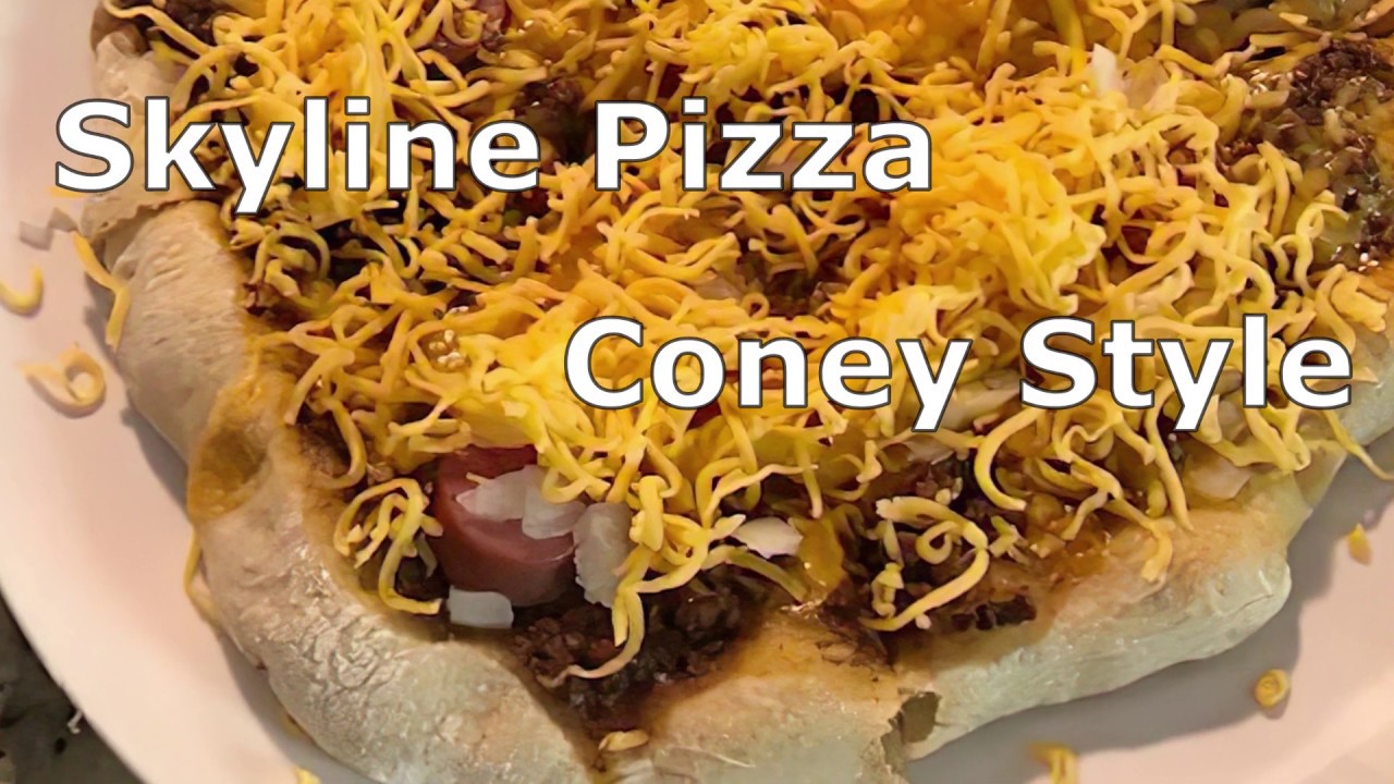 Skyline Pizza (Coney Style) | chili cheese dog on homemade pizza w/ my ...