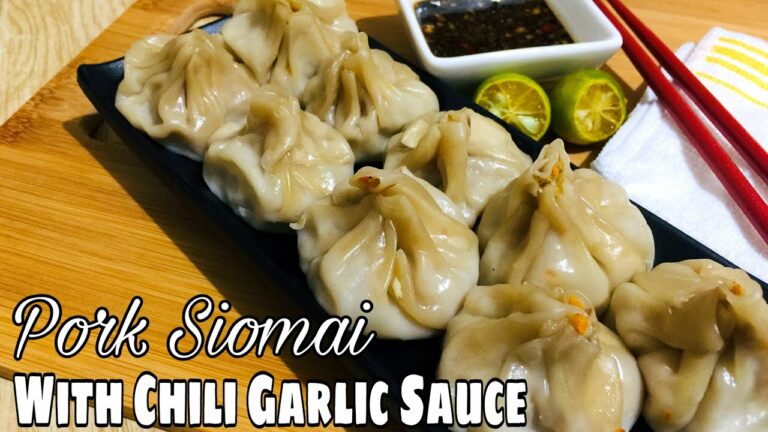 Pork Siomai with Chili Garlic Sauce | Healthy and Easy - Chili Chili