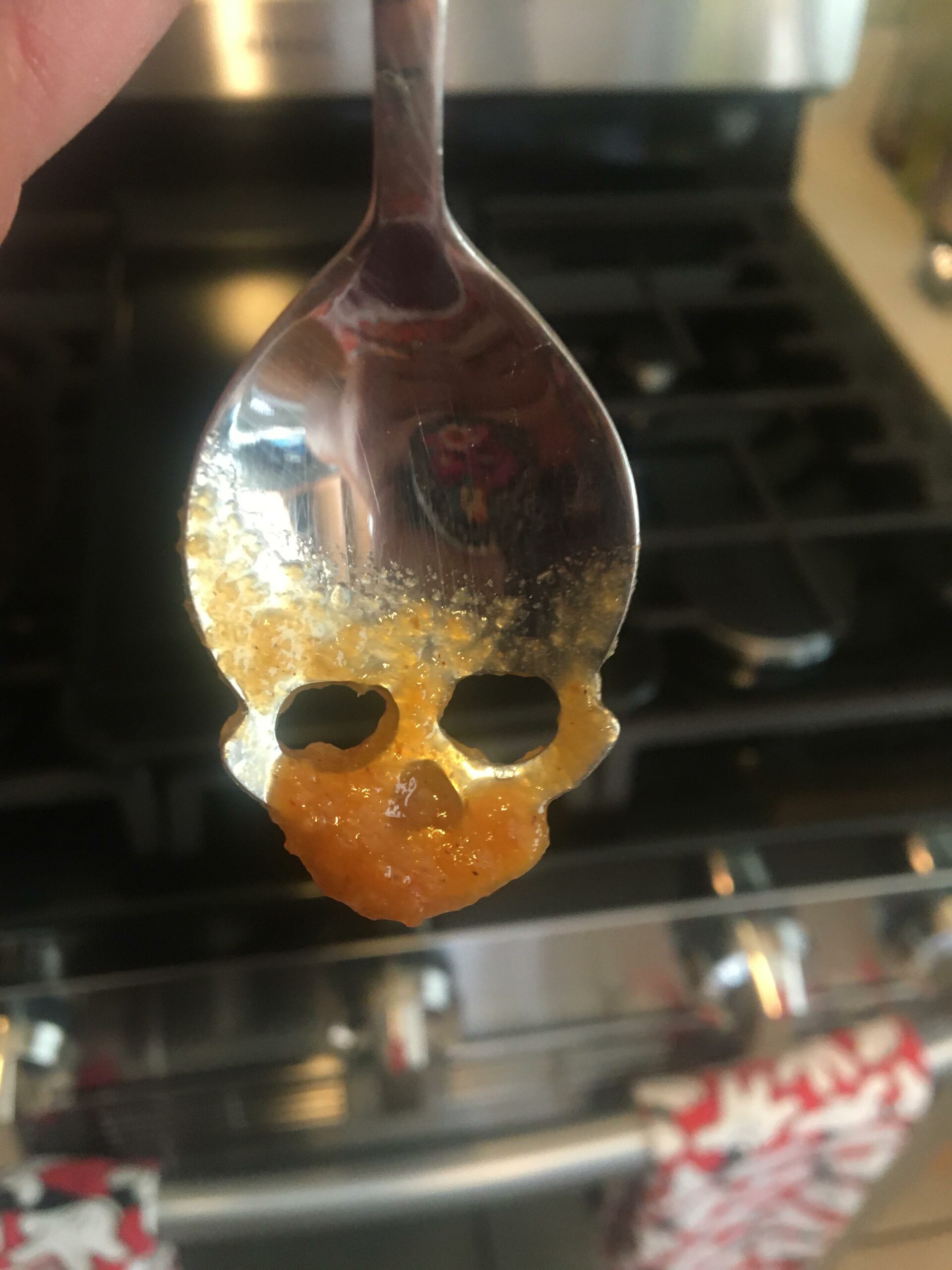 Did a test run on a holiday hot sauce recipe I wrote. Ghost peppers ...