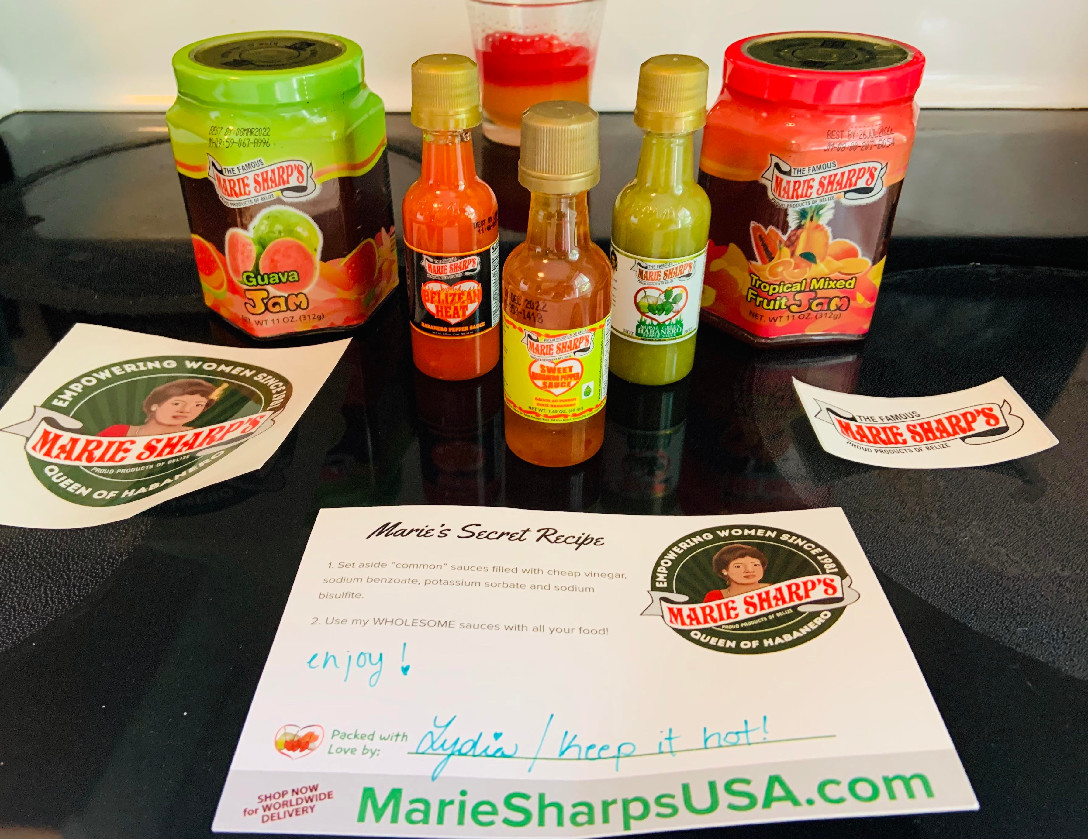 After years of enjoying Marie Sharp’s sauces, I decided to try a couple ...