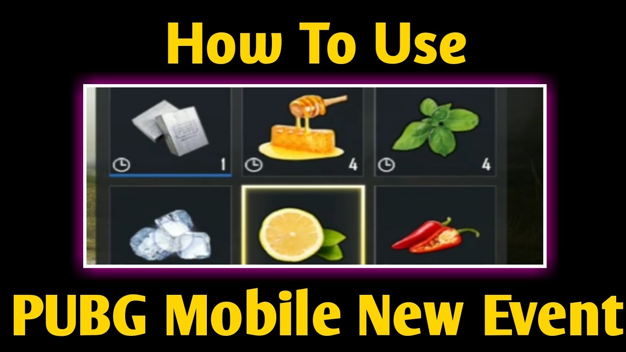 How To Use Syrup, Chili Sauce In PUBG Mobile | How To Use Chili Sauce In PUBG Mobile - Chili Chili