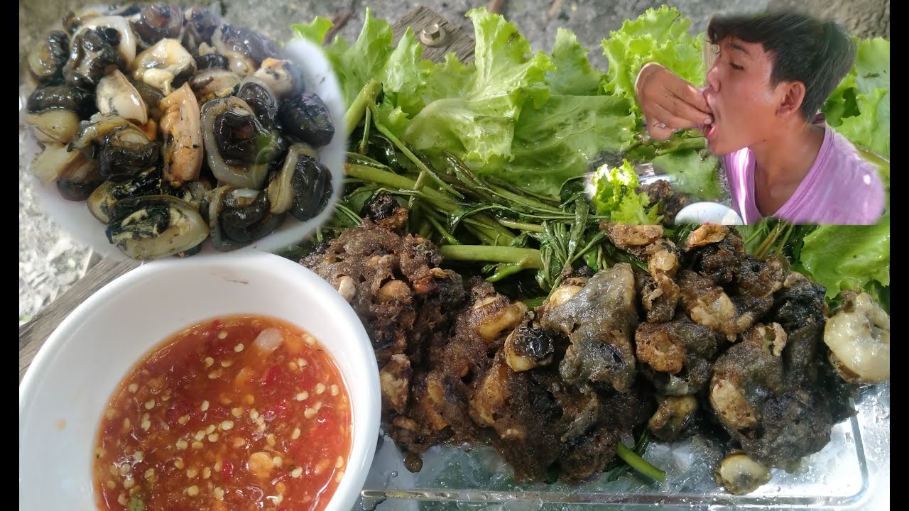 Fried snails with lettuce With chili fish sauce - Chili Chili