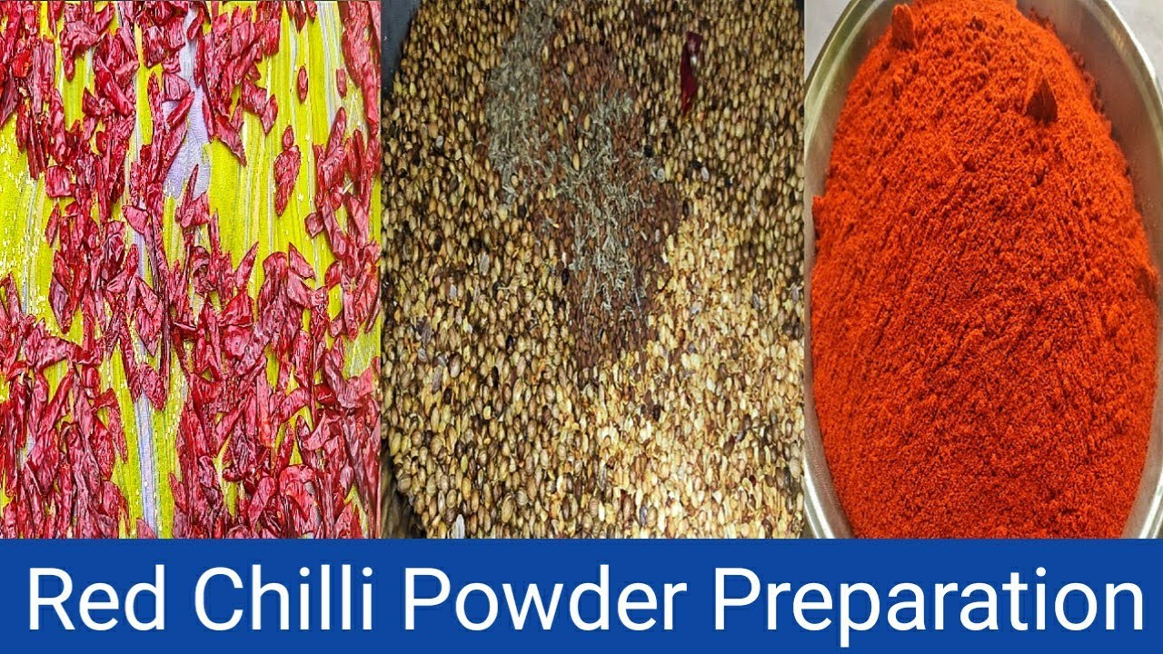 homemade red chilli powder recipe || kashmir chilli powder recipe ...