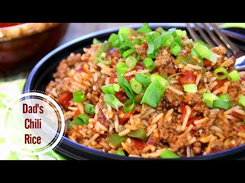 Dad's Chili Rice - 30 Minute Budget Meal in One Pan - Chili Chili