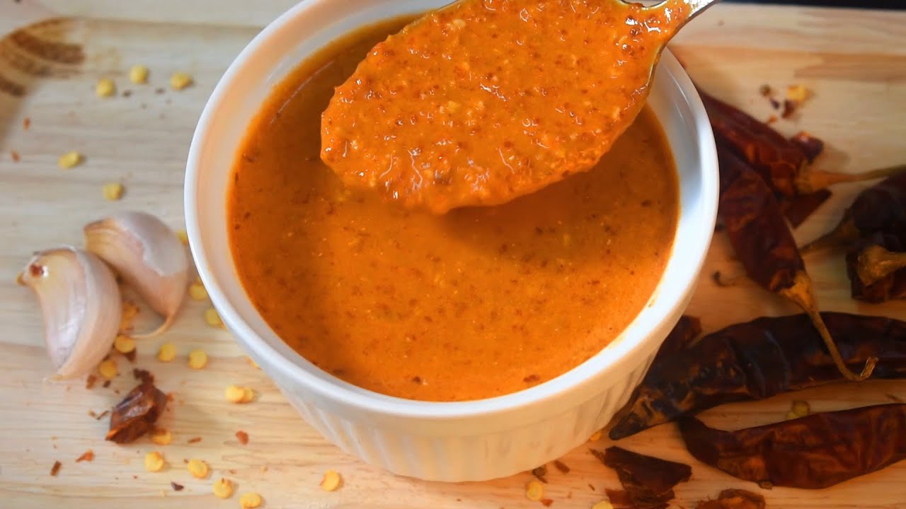 Shawarma Red Chili Sauce Recipe | Spicy Shawarma sauce authentic recipe ...