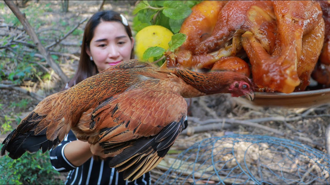 Catch Native Chicken At Home | Native Chicken stew Cooking Chili Sauce ...