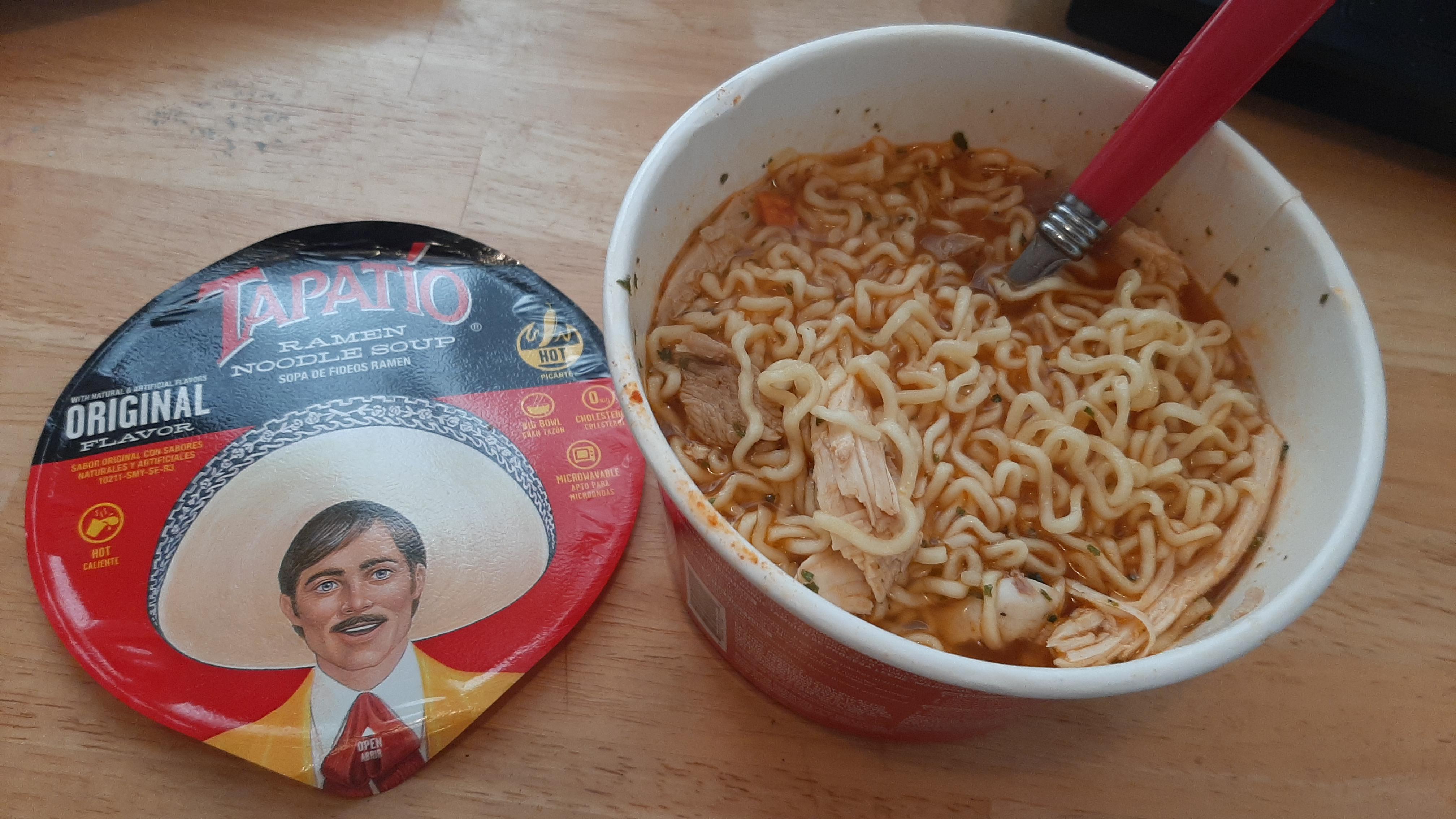 Tapatio is pretty good and spicy. Added some leftover Thanksgiving ...