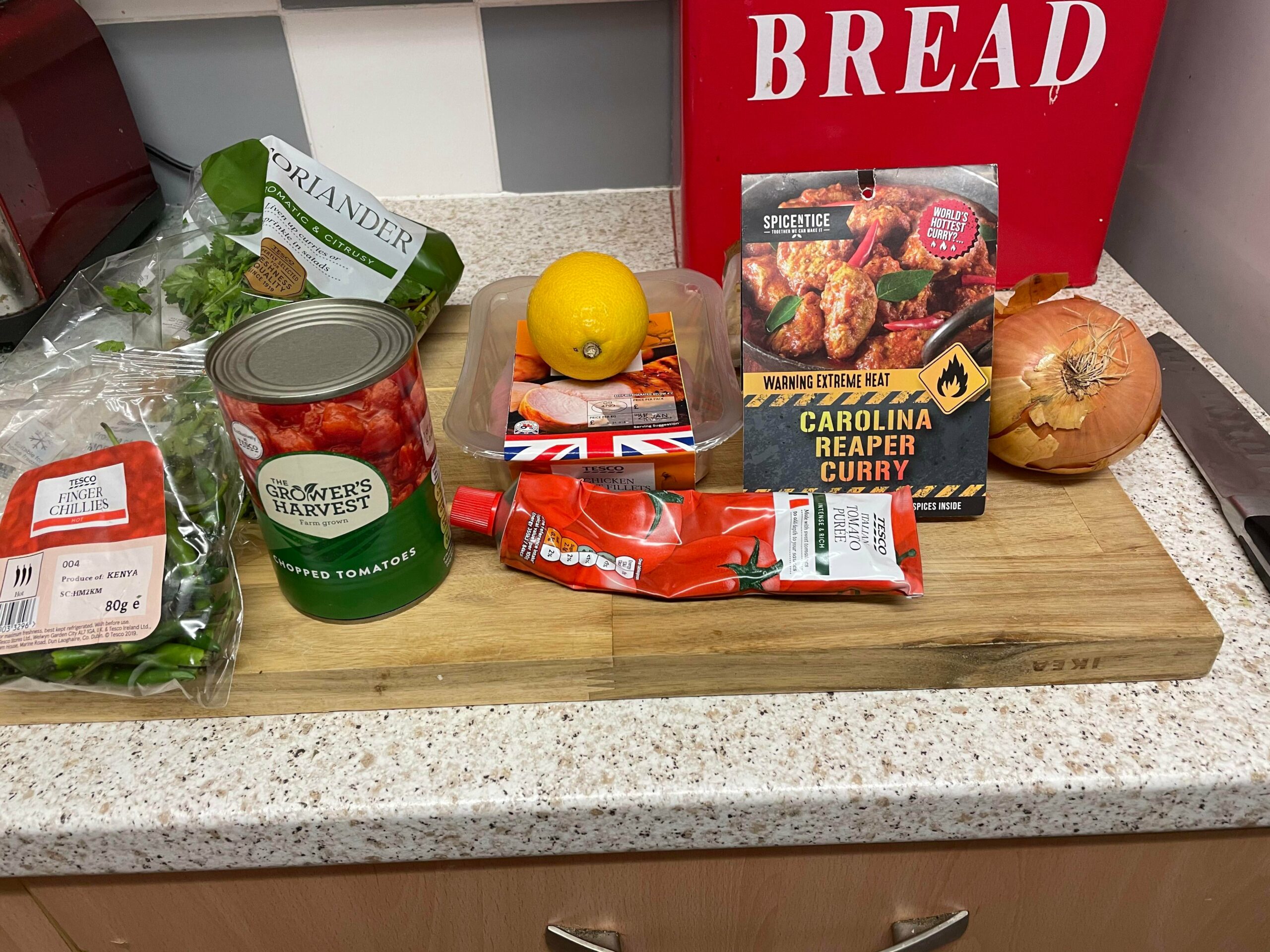 Me and my bread bin again. Kicked it up a notch this week. Carolina ...