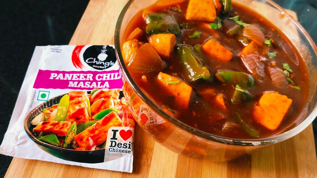 Ching's Paneer chilli Masala | Chilli paneer recipe using chings secret ...