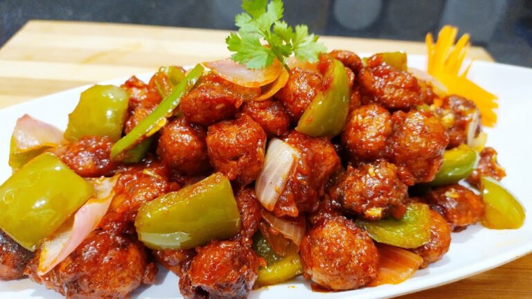 soyabean chilli recipe| soya chilli |chilli soyabean | chilli soya ...