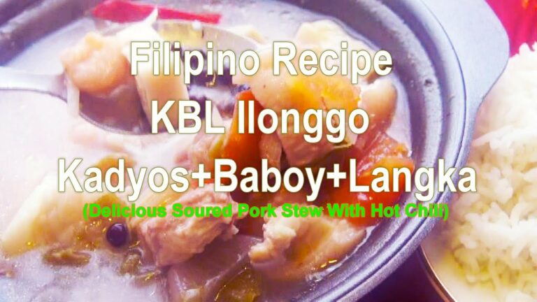 Pinoy British: Filipino Food Recipe Soured Pork Stew w/Hot chili..KBL ...