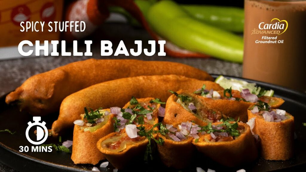 Stuffed Chilli Bajji | How to make Chilli Bajji | Street Food Recipes ...