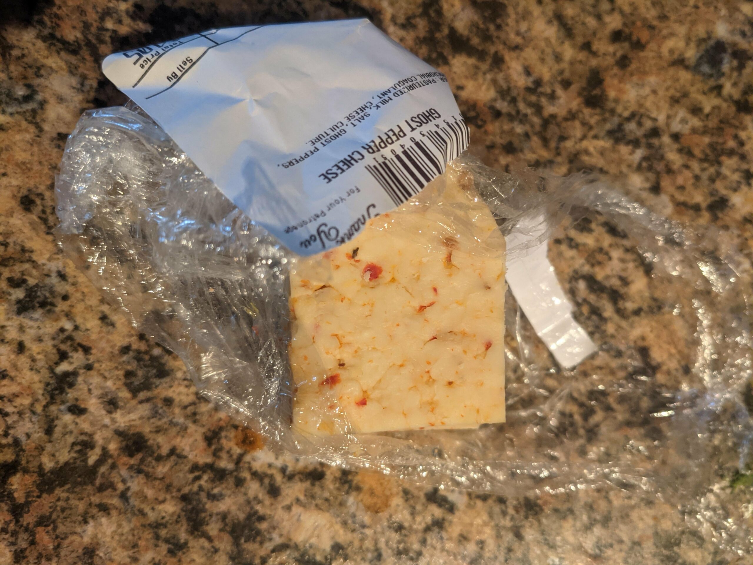 Handmade ghost pepper cheese from my local Mennonite grocer. Officially ...