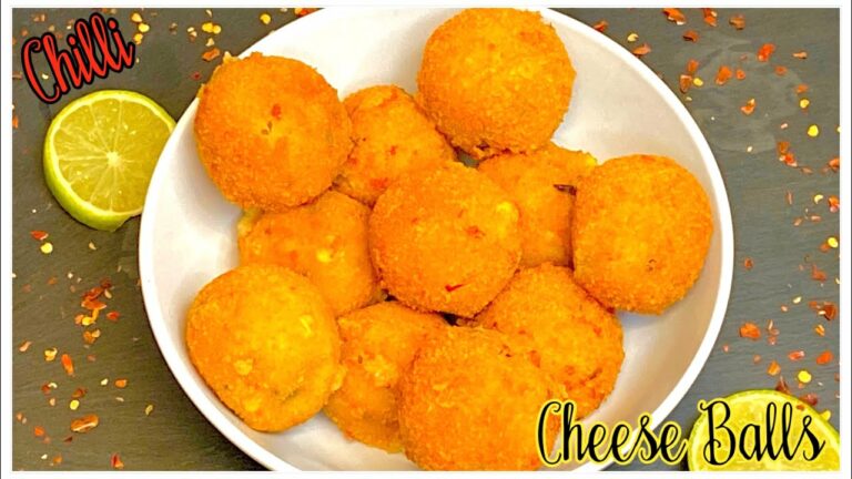 Chilli Cheese Balls Recipe | How To Make Chilli Cheese Bites | Corn ...