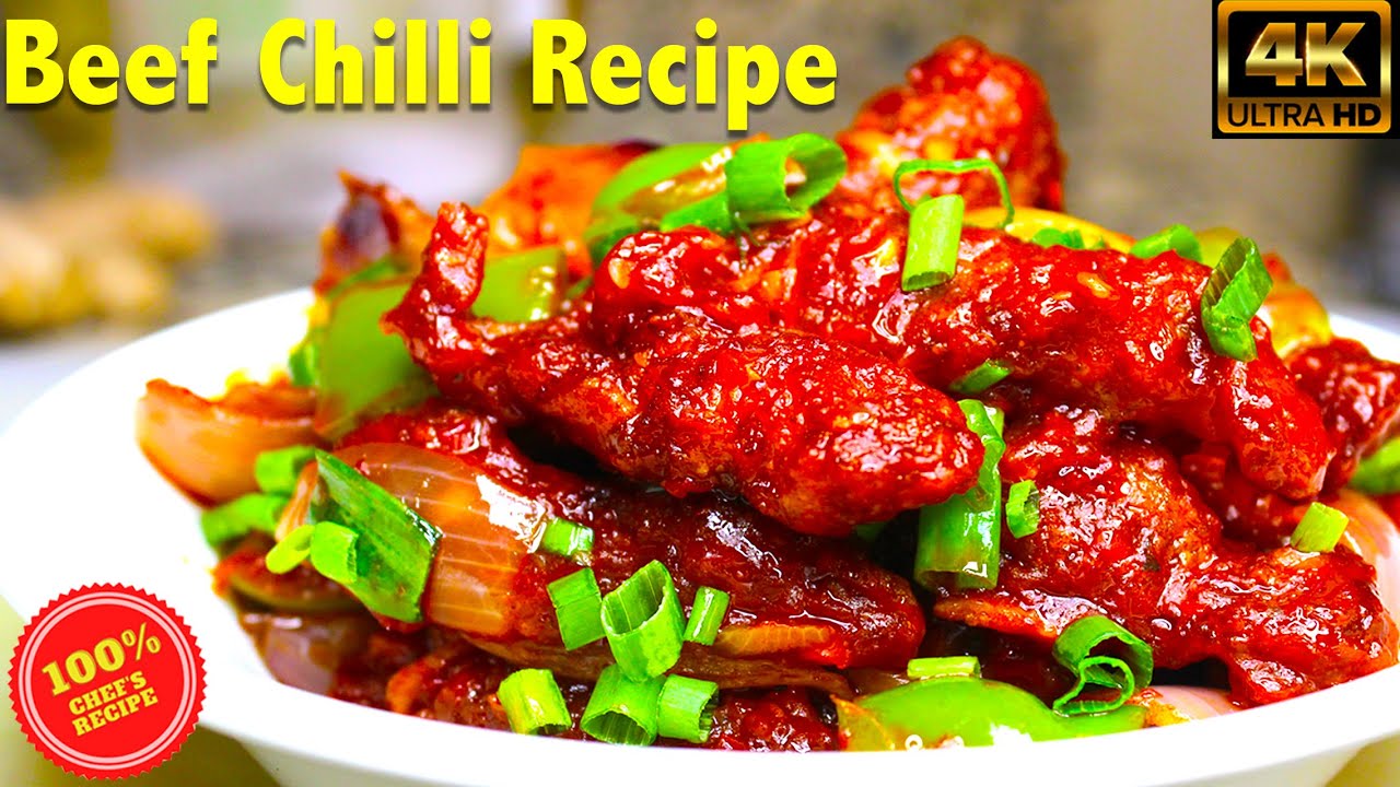 Beef chilli recipe | How to make restaurant style chilly beef at home ...