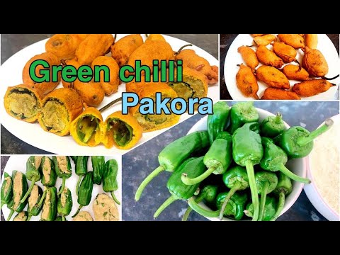 Green chili pakora || iftar recipe || snacks pakora || Shimo’s world ...