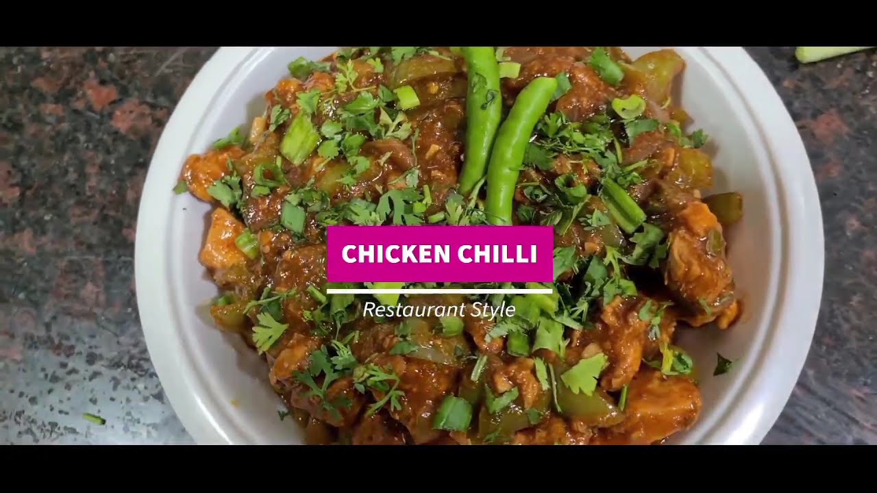 Spicy chilli chicken semi gravy recipe | restaurant style - Chili Chili