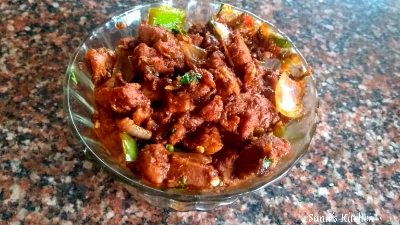 How to Make Mutton Chilli | Spicy Mutton Chilli Recipe | Mutton Recipe ...