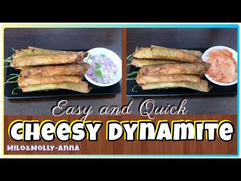 CHEESY DYNAMITE STICK | Dynamite Chili Springrolls | GROUND PORK ...