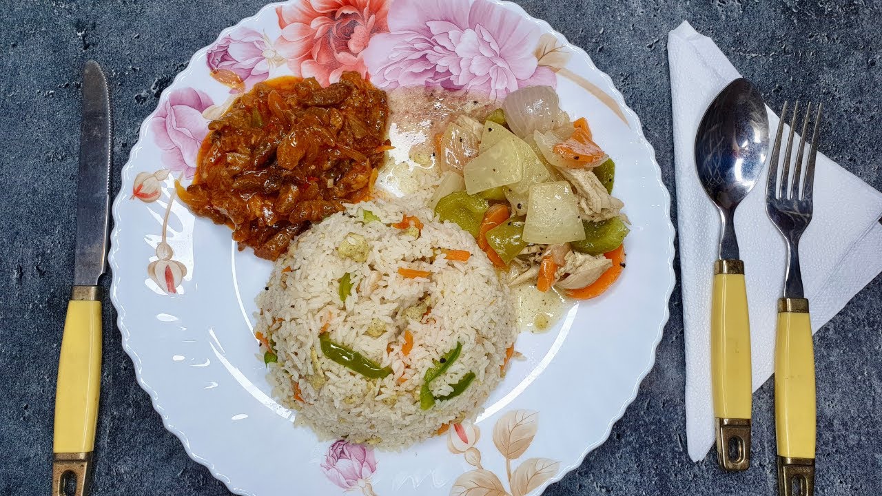 Disha's Homemade Fried Rice with Beef Chili and Vegetable Recipes will ...