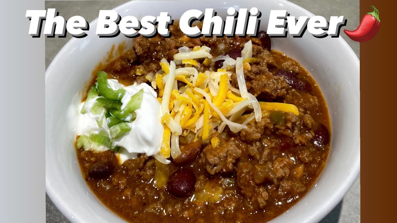 The Best Homemade Chili Ever! |chili recipe |how to make chili |best ...