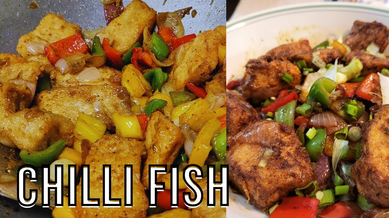 CRUNCHY CHILLI FISH | Chinese Crispy Chilli Fish | SPICY PAN FRIED FISH ...