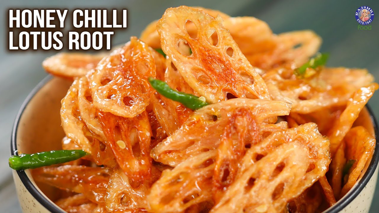 Crispy Honey Chilli Lotus Root Recipe | Fried Lotus Root in Honey ...