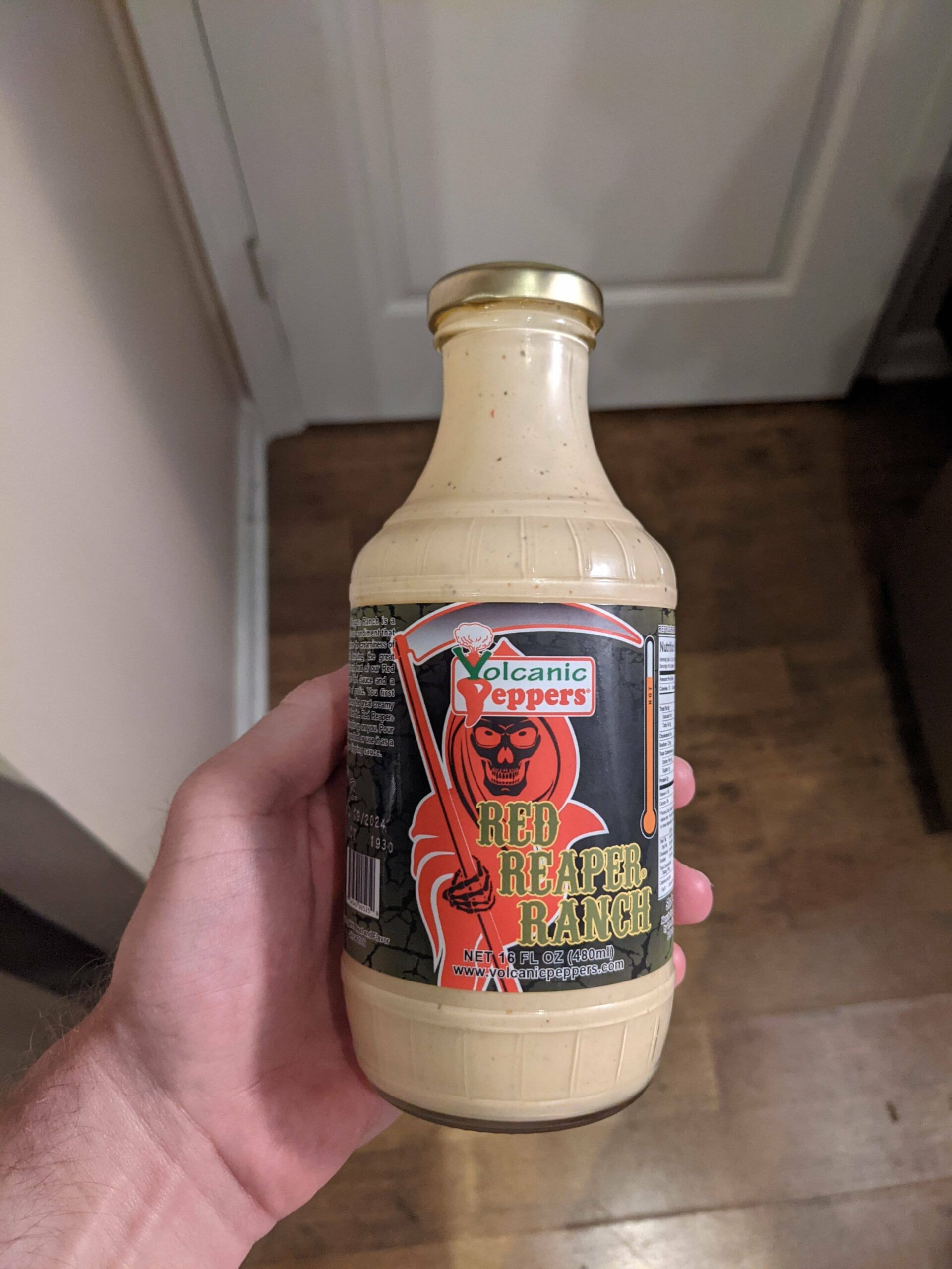 My newest favorite pizza topping, Carolina reaper ranch - Chili Chili