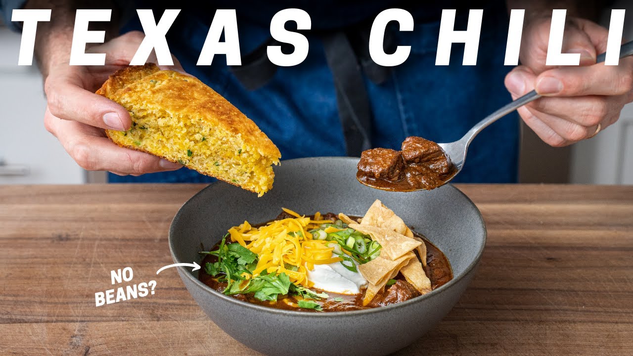 Is Chili Without Beans Good? (Texas Style Chili + Bonus Cornbread ...