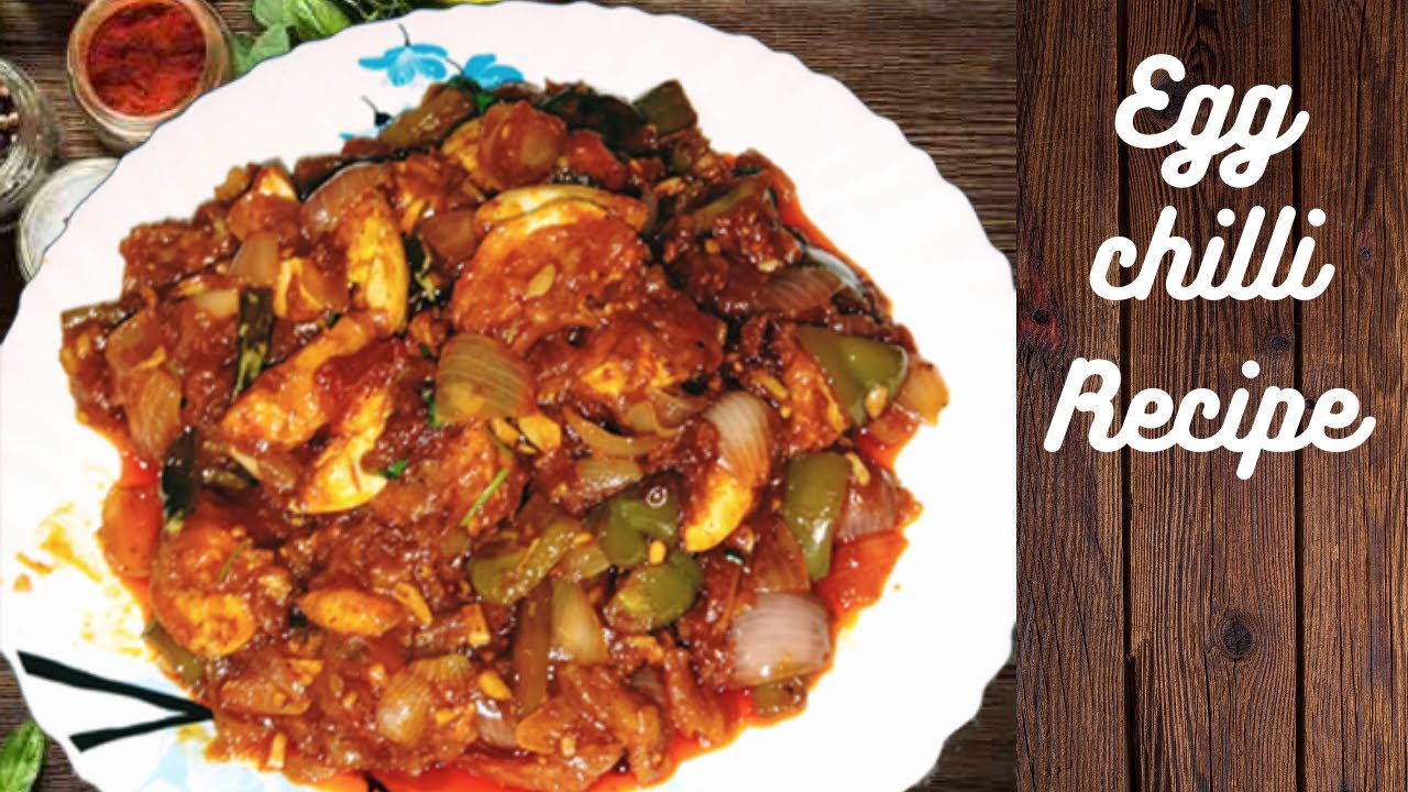 Egg chilli Recipe in Restaurent style/How to make egg chilli at home ...