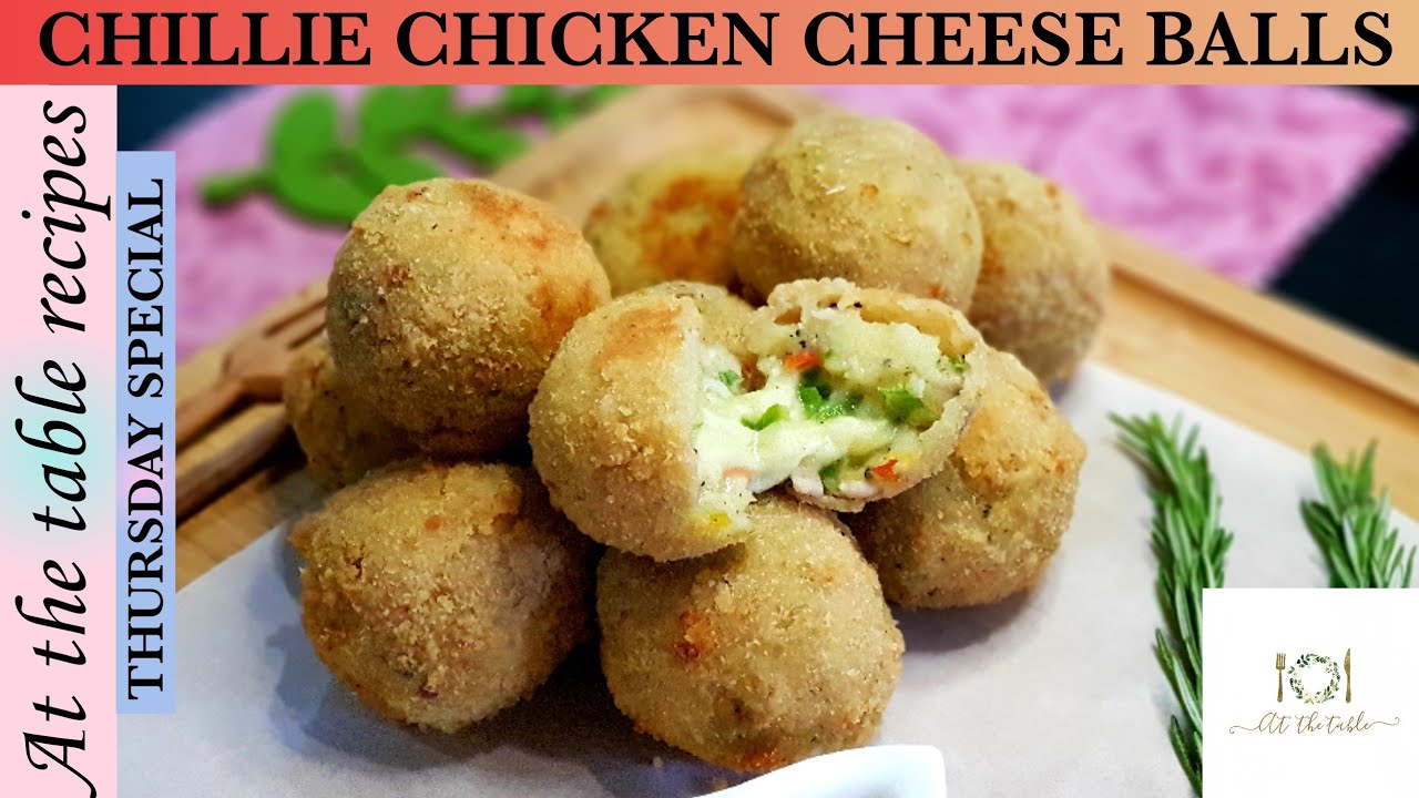 CHILLI CHICKEN CHEESE BALLS | SPICY CHEESE BALLS | EASY AND TASTY # ...