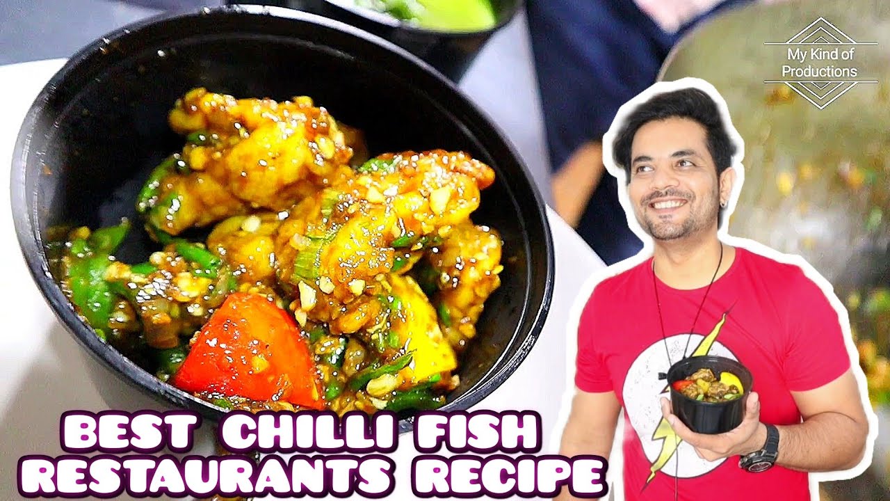 How to make Chilli Fish | Spicy Chilli Fish Restaurant Recipe | Sea ...