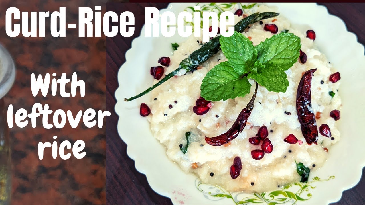 Curd Rice Tadka Recipe south indian style l How to make Curd Rice l ...