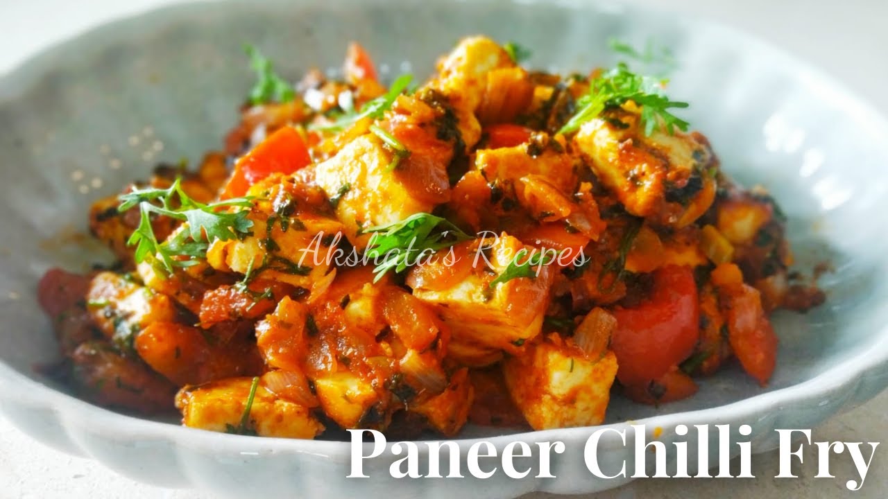 Paneer Chilly Fry|Cottage Cheese Chilli Fry|quick & tasty - Chili Chili