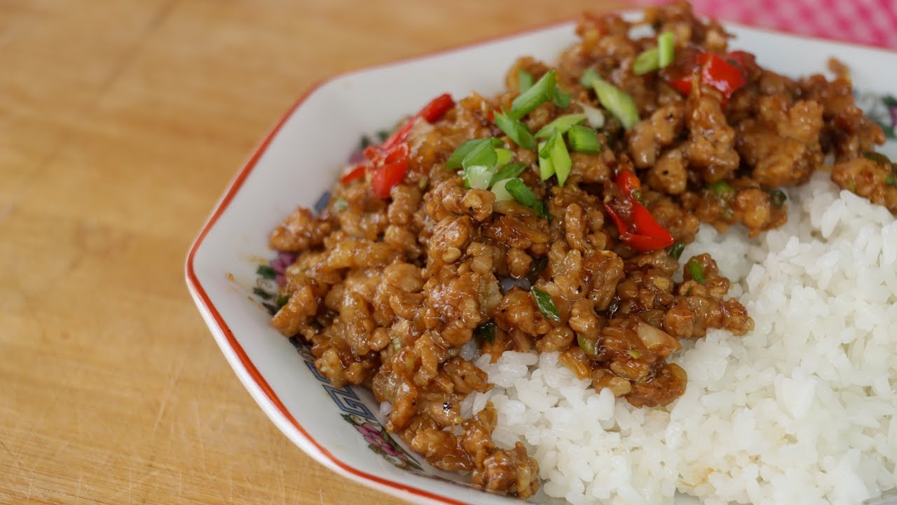 How to Cook Minced Pork Stir-Fry | Easy Minced Pork Recipes | Bodian ...