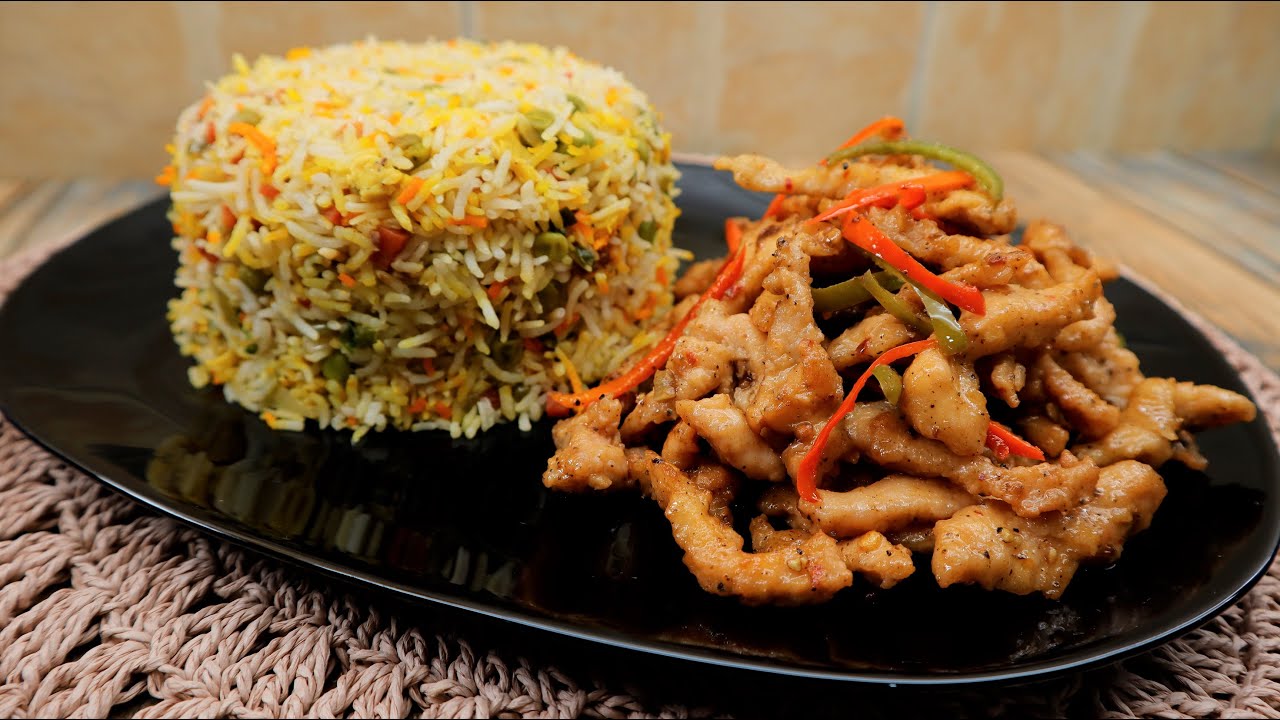 Chili Chicken With Egg Fried Rice | Restaurant Style Chili Chicken With ...